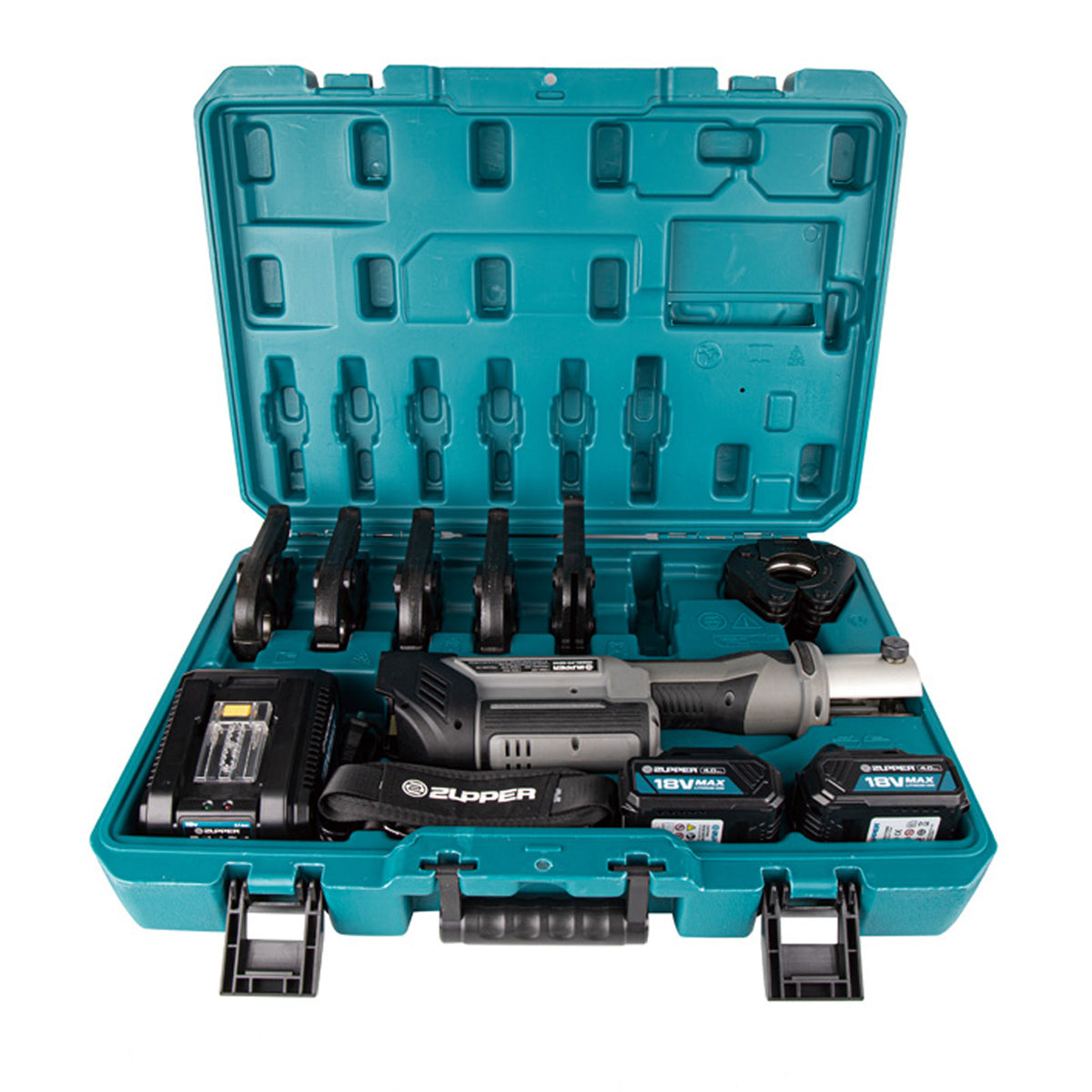 Zupper Battery Powered Press Tool Kit Set PZ-3240 For copper Bpress Vi ...