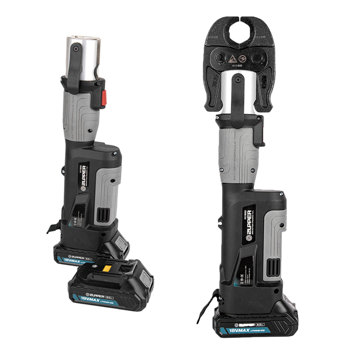 ZUPPER Plumbing Press Tool Kit PZ-1930 VAU Jaws copper pipe Bpress Vie ...