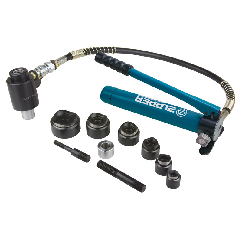 ZUPPER Manual Punching Tool With Hand Pump Hose Cylinder Hydraulic Kit ...