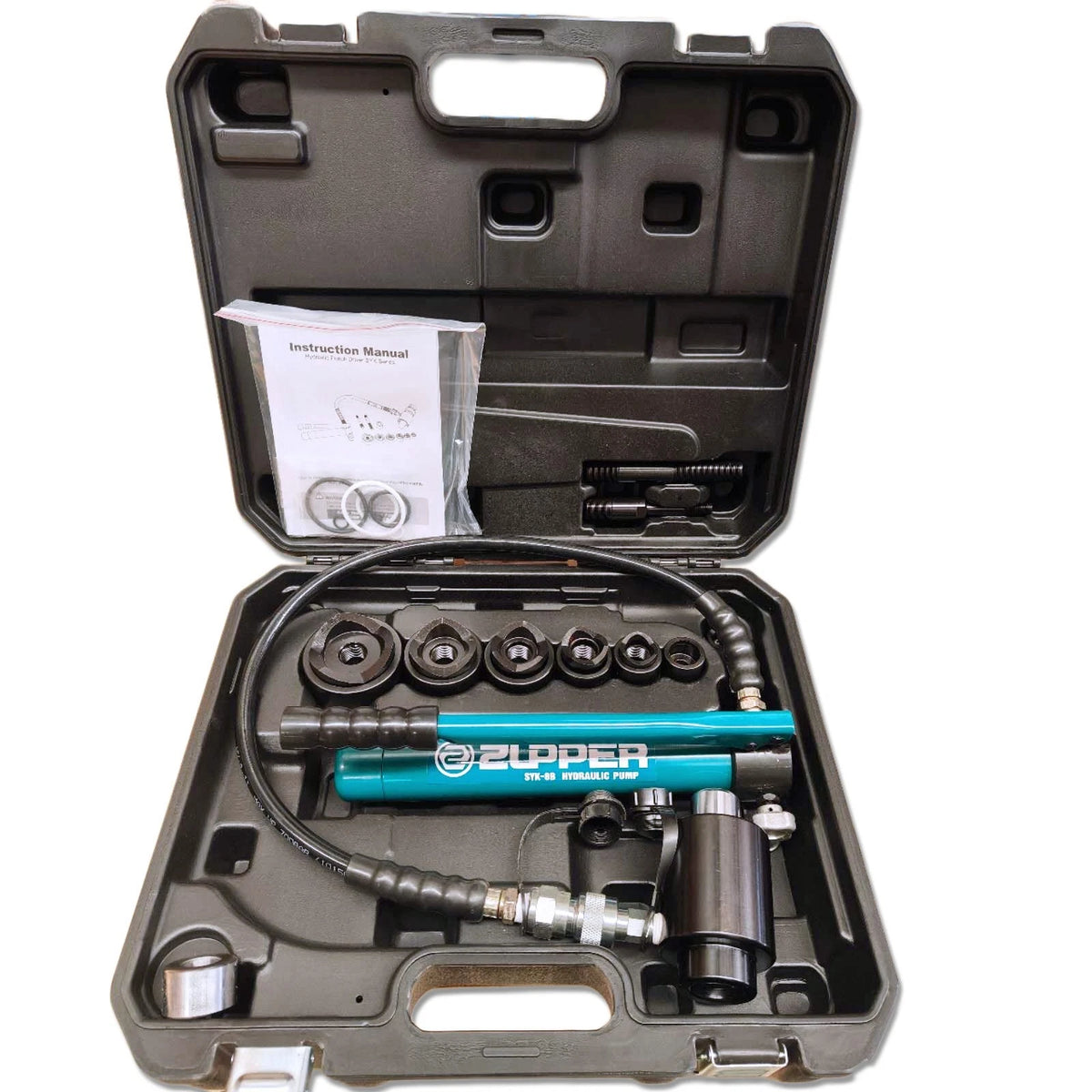 ZUPPER Manual Punching Tool With Hand Pump Hose Cylinder Hydraulic Kit ...