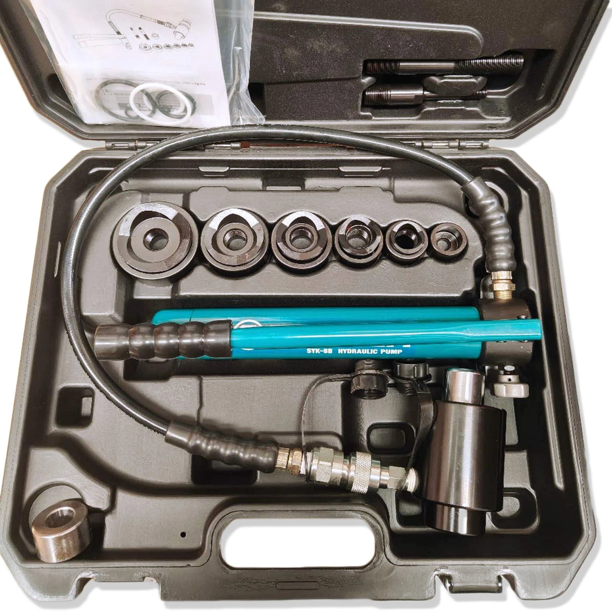 ZUPPER Manual Punching Tool With Hand Pump Hose Cylinder Hydraulic Kit ...